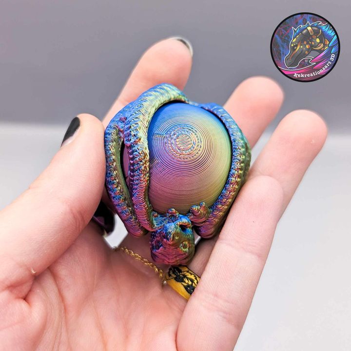 3D Printable Dragon Ball Fidget Spinner by Kirsten M