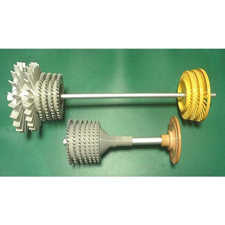 3D Printable Turbofan Engine, Low Bypass, Full Ducted, 1960s by Motoo Kondo
