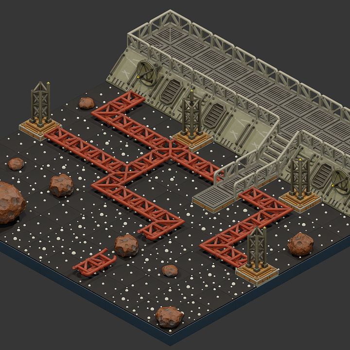 3D Printable THE INFINITE SPACESHIP (Dungeon Blocks) by Dungeon Blocks