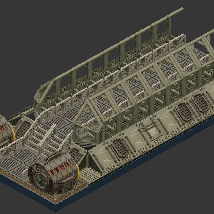 3D Printable THE INFINITE SPACESHIP (Dungeon Blocks) by Dungeon Blocks