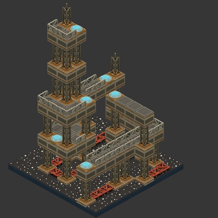 3D Printable THE INFINITE SPACESHIP (Dungeon Blocks) by Dungeon Blocks