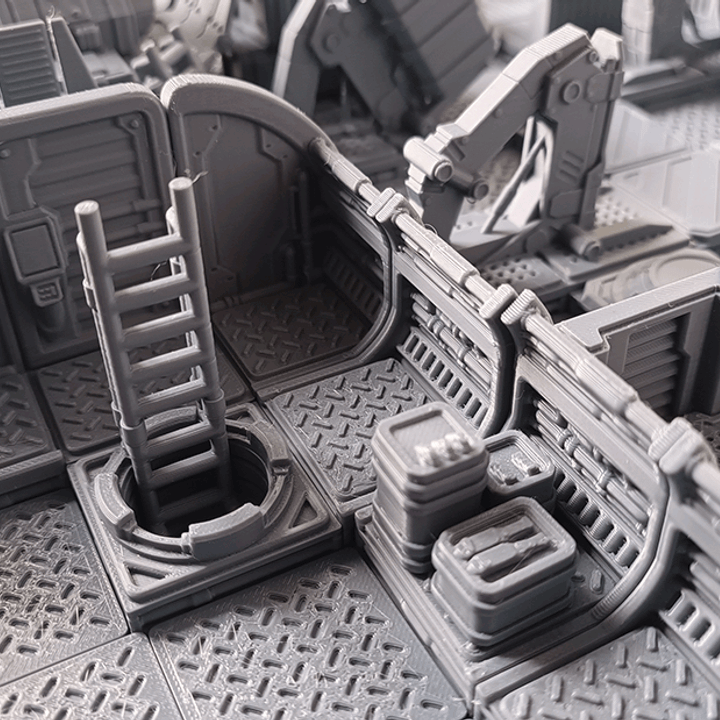 3D Printable THE INFINITE SPACESHIP (Dungeon Blocks) by Dungeon Blocks