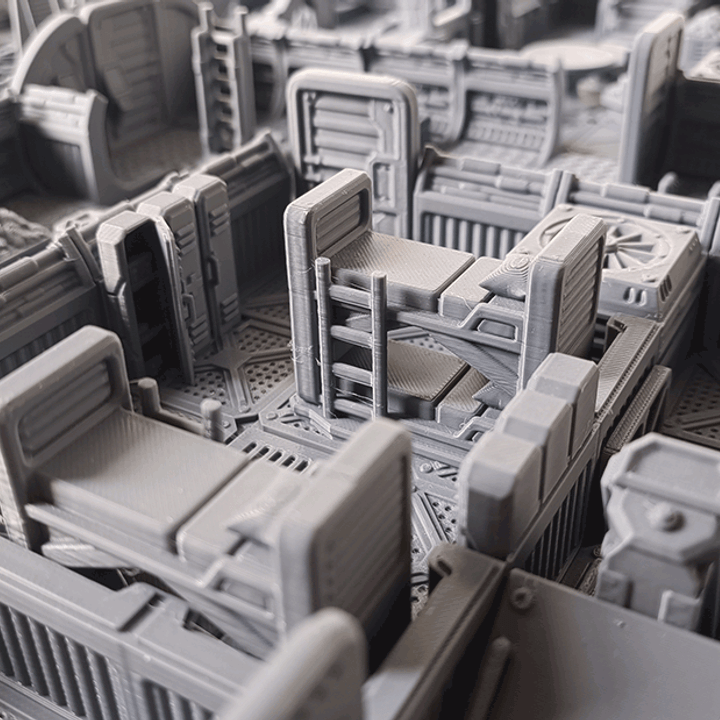 3D Printable THE INFINITE SPACESHIP (Dungeon Blocks) by Dungeon Blocks