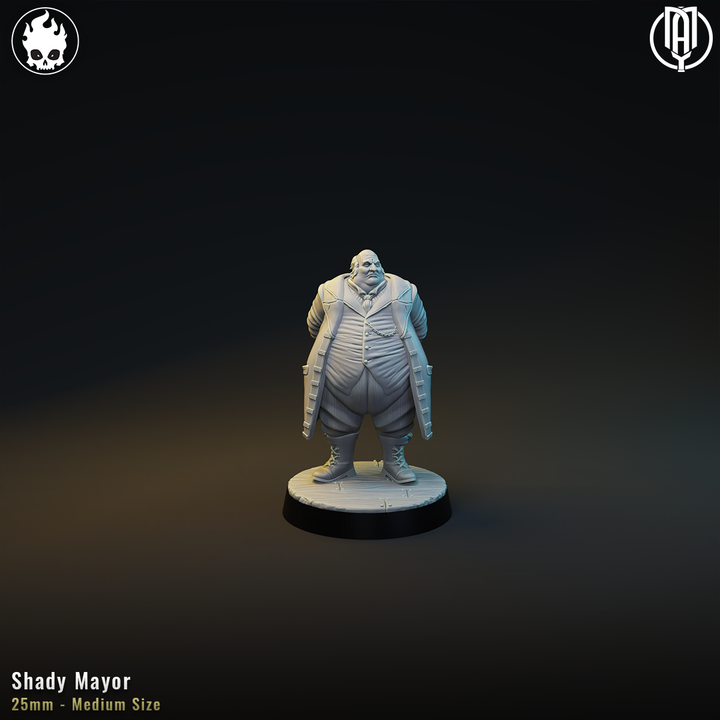 3D Printable Shady Mayor by NPC Forge