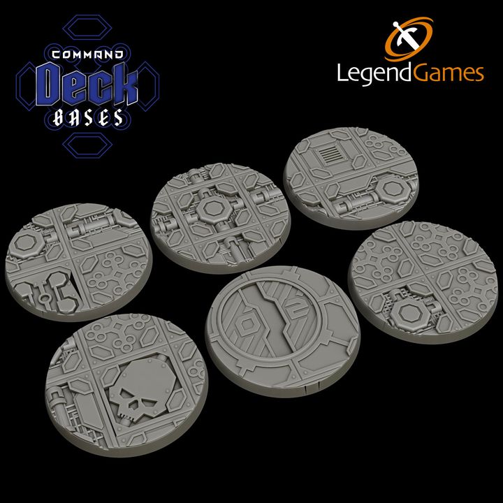 3D Printable LegendGames Complete Deck Bases - all our Sci-Fi Deck ...
