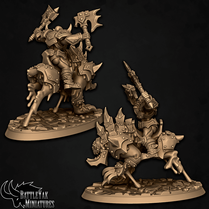 3D Printable Hellhound Rider C by Battle Yak Miniatures