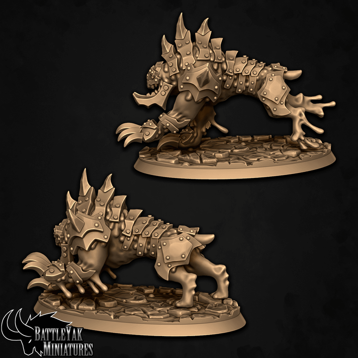 3D Printable Forgebound Hellhound Pack by Battle Yak Miniatures