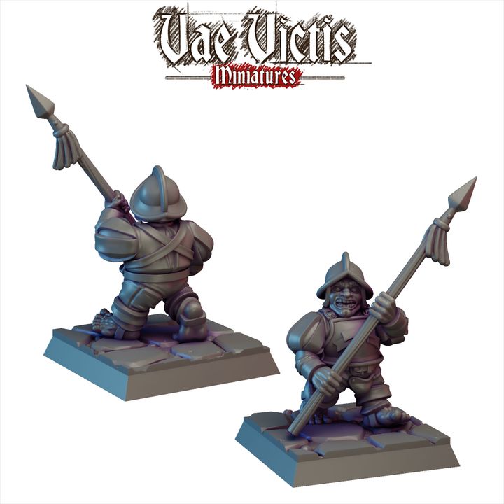 3D Printable Halfling Elite #08 [PRE-SUPPORTED] by Vae Victis Miniatures