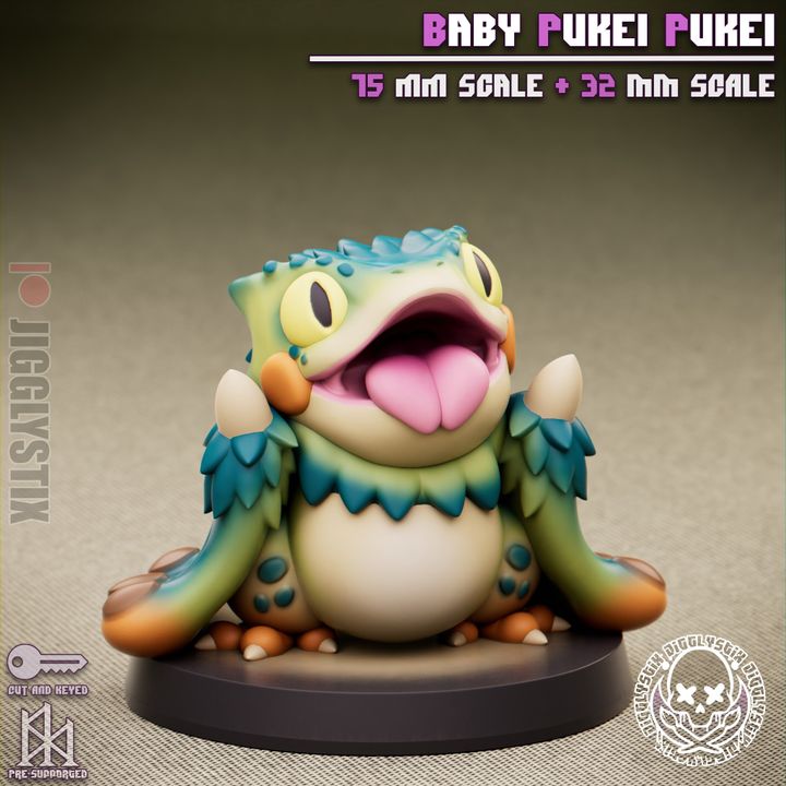3D Printable Baby Pukei Pukei by Jigglystix
