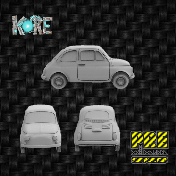 3D Printable Fiat 500 by Kore Games