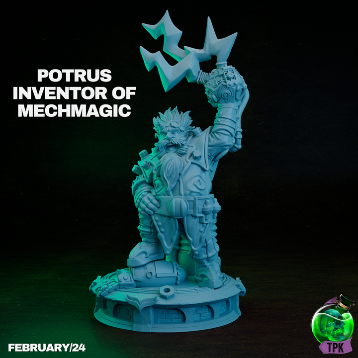 3D Printable Potrus Mechmagic Inventor - pose B by TPK Lab