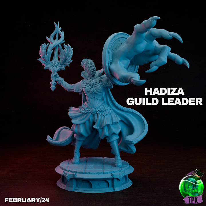3D Printable Hadiza Guild Leader - Pose A by TPK Lab