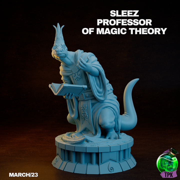 3D Printable Sleez Professor of Magic Theory - Pose A by TPK Lab