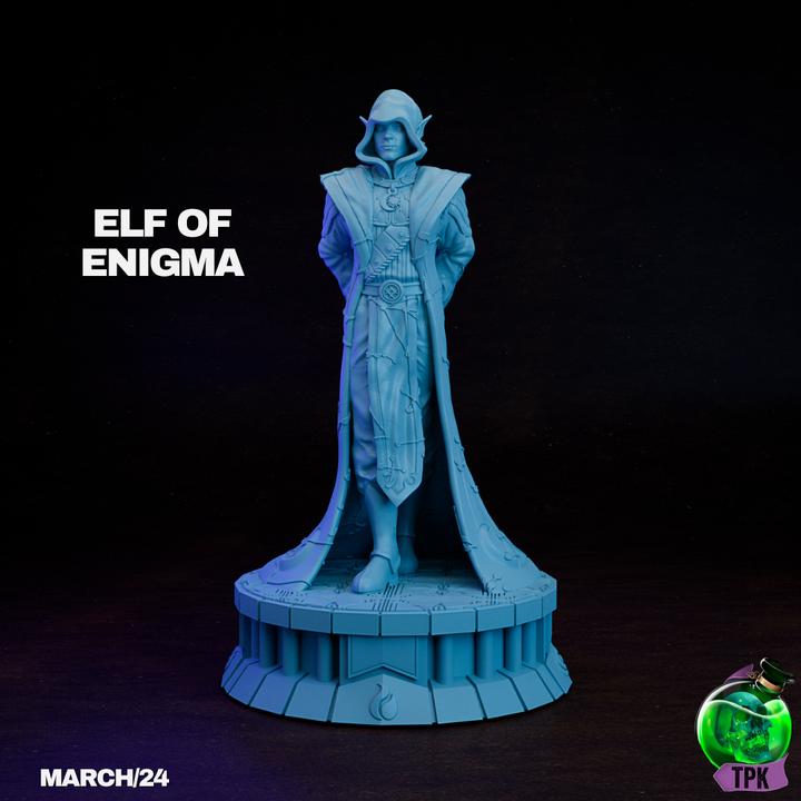 3D Printable Elf of Enigma (1)(hood) by TPK Lab