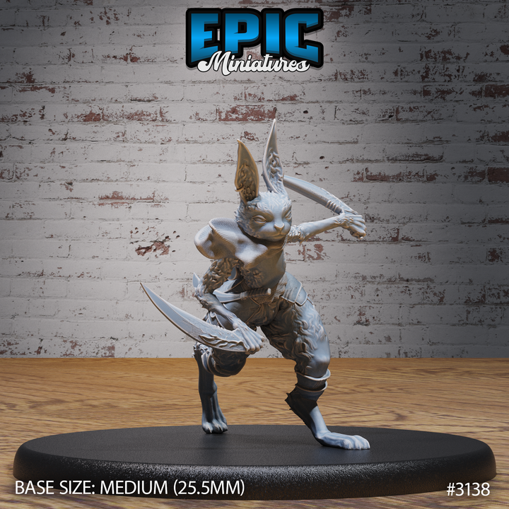 3D Printable Rabbit Folk Warrior Set / Bunny Warrior / Rodent Tribe ...