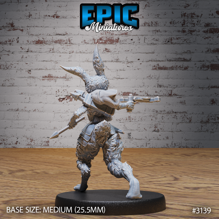 3D Printable Rabbit Folk Warrior Set / Bunny Warrior / Rodent Tribe ...