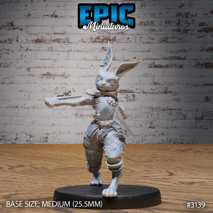 3D Printable Rabbit Folk Warrior Set / Bunny Warrior / Rodent Tribe ...