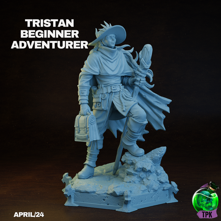 3D Printable Tristan Beginner Adventurer by TPK Lab