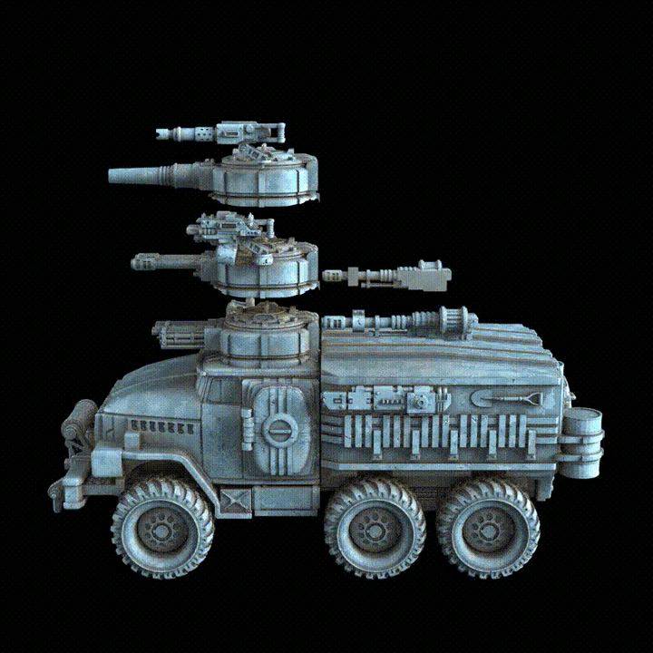 3D Printable MINOTAUR - APC - Battle Taxi by Adam Rodgers