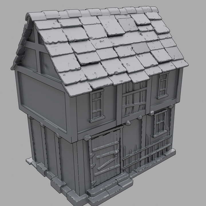 3D Printable OSTERHEIM - 1st Slum Shacks by Catatonic Mushroom