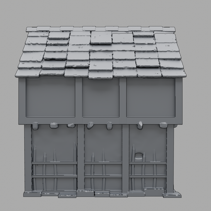 3D Printable OSTERHEIM - 1st Slum Shacks by Catatonic Mushroom