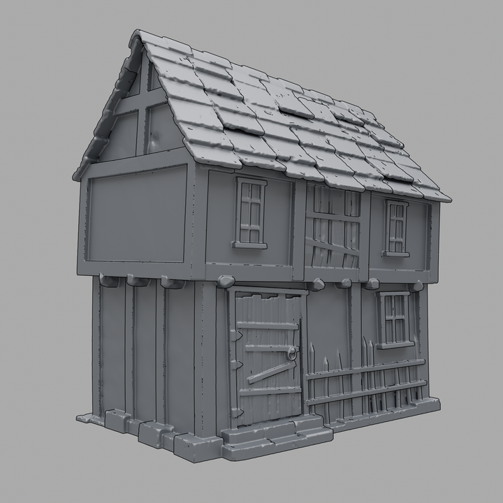 3D Printable OSTERHEIM - 1st Slum Shacks by Catatonic Mushroom