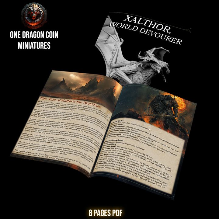 3D Printable Xalthor, World Devourer Demon Dragons by Spirit of Resin ...