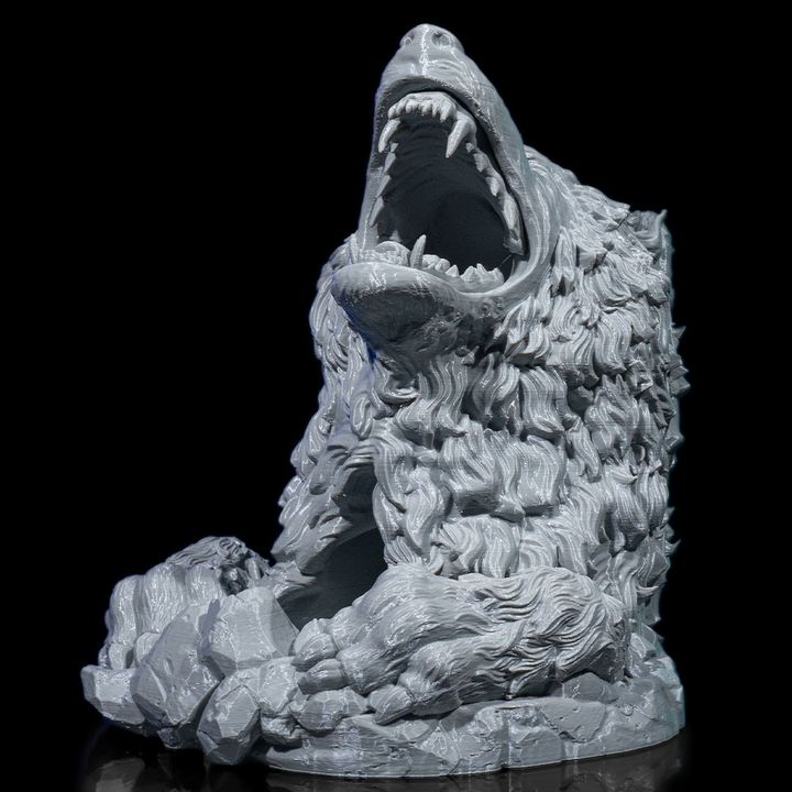 3d Printable Wolf Bite Dice Tower By Stlflix