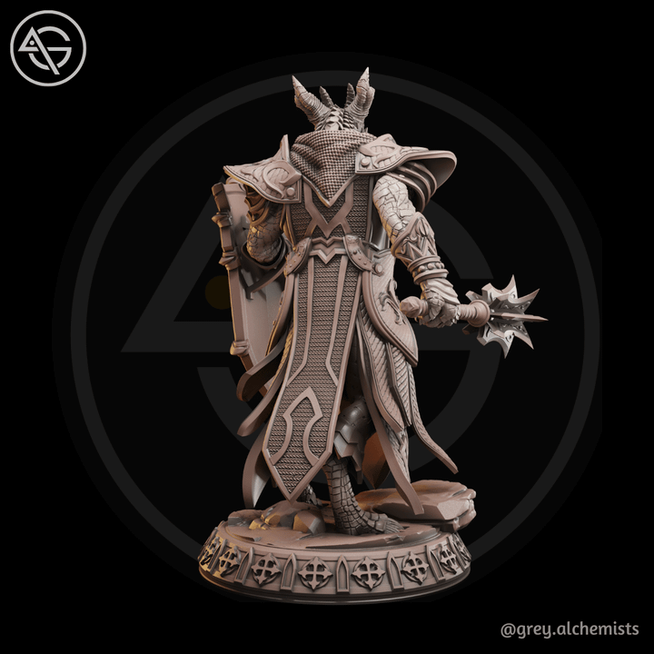 3D Printable Dralag the Dragonborn Paladin, DnD Miniatures - Fantasy ...