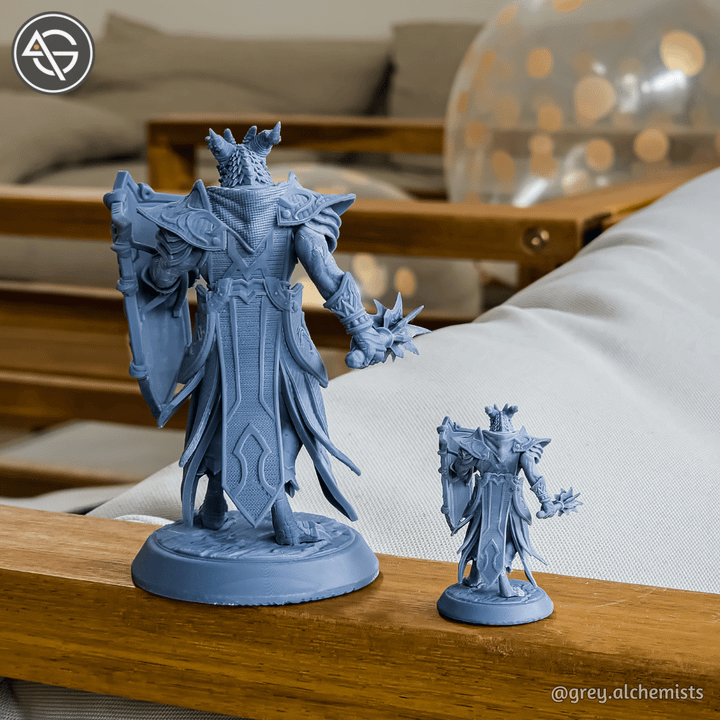 3D Printable Dralag the Dragonborn Paladin, DnD Miniatures - Fantasy ...