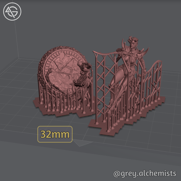 3D Printable Xanthe the Tiefling Assassin, Fantasy Character in 32mm ...