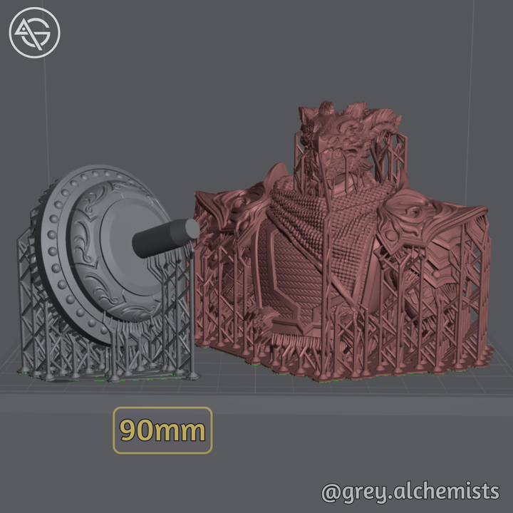 3D Printable Miniature Bust - Dralag the Dragonborn Paladin, DnD Minis ...