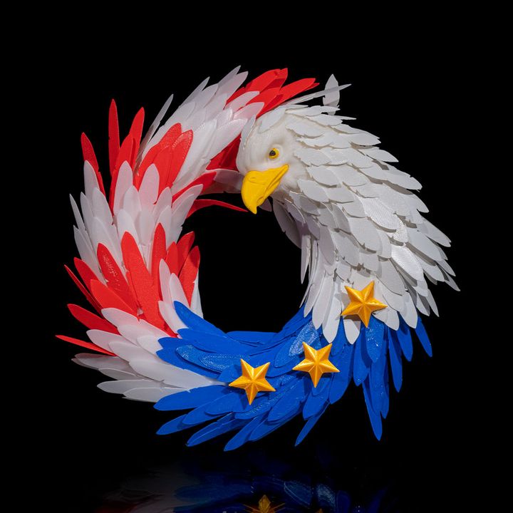 3D Printable Bald Eagle Garland by Stlflix