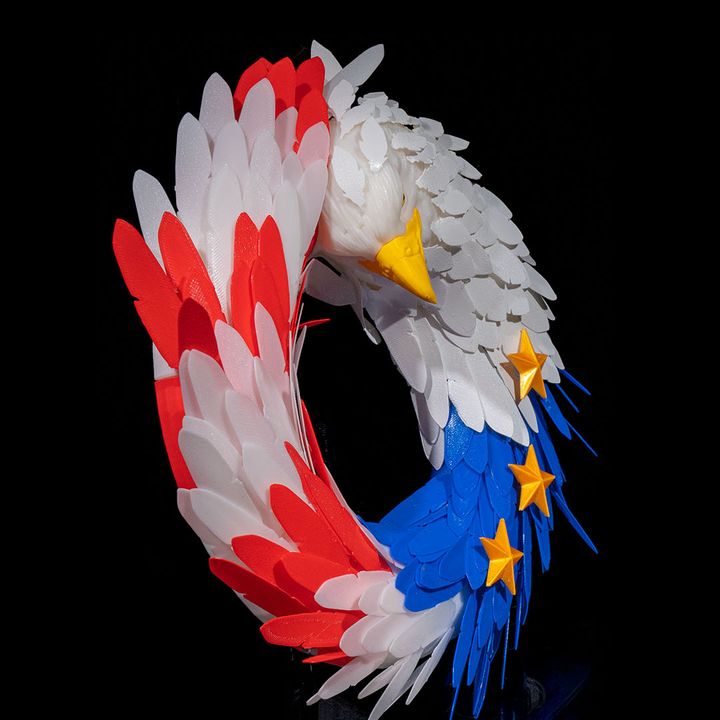 3D Printable Bald Eagle Garland by Stlflix