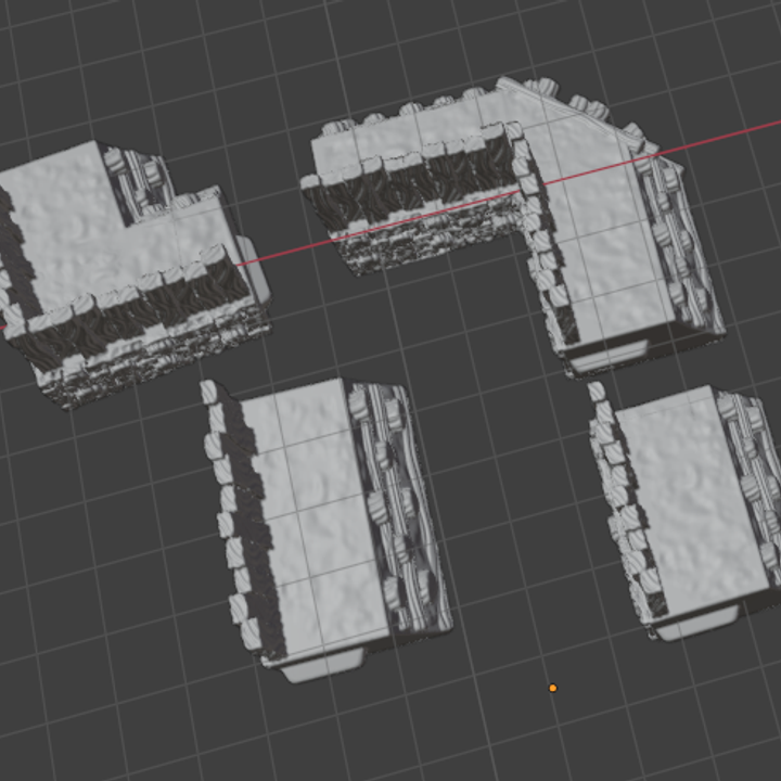 3D Printable Gallic Oppidum Gate & Walls system by ZBB EditionS