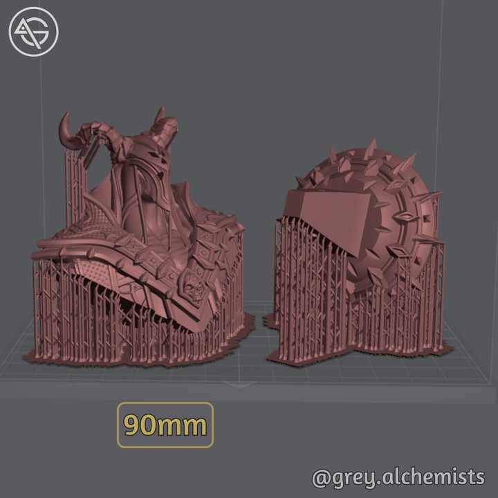 3D Printable Miniature Bust - Vardok the Tiefling Warlock, DnD Minis ...