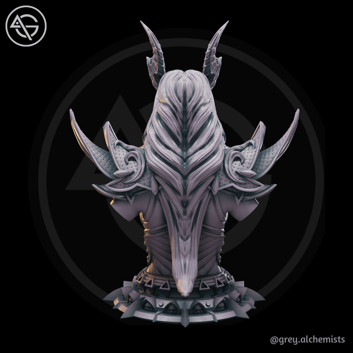 3D Printable Miniature Bust - Selene the Tiefling Sorcerer, DnD Minis ...