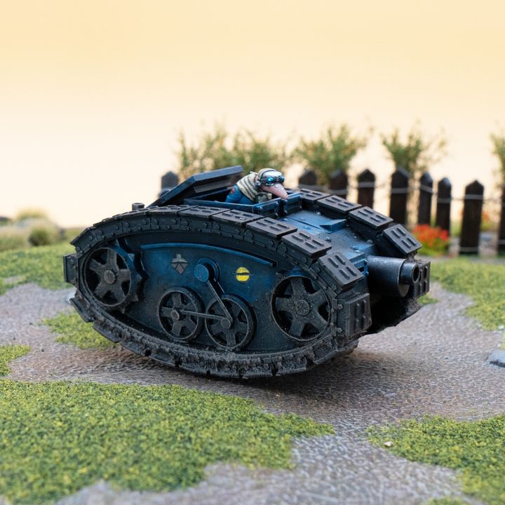 3D Printable Coftyran 28mm Chyweethl Tractor by Josh Qualtieri