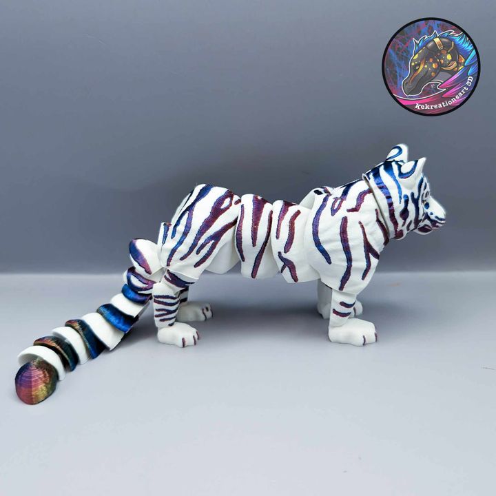 3D Printable Flexi Tiger by Kirsten M