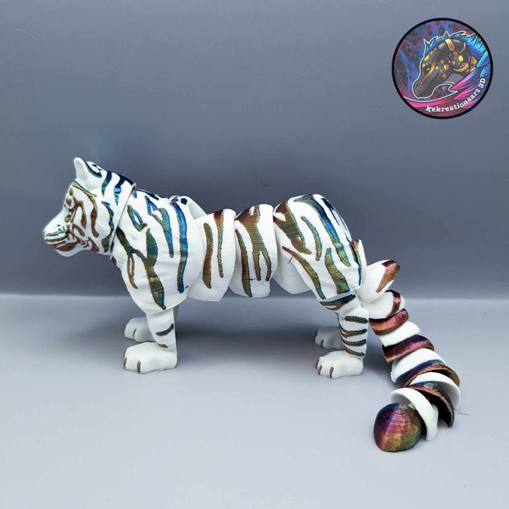 3D Printable Flexi Tiger by Kirsten M