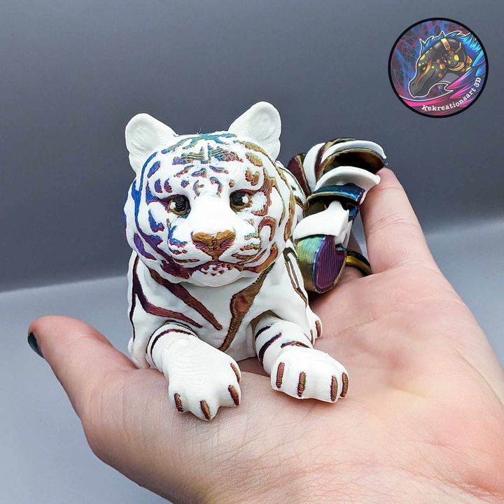 3D Printable Flexi Tiger by Kirsten M