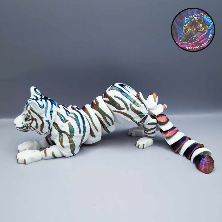 3D Printable Flexi Tiger by Kirsten M