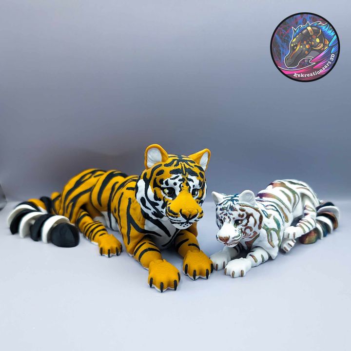 3D Printable Flexi Tiger by Kirsten M