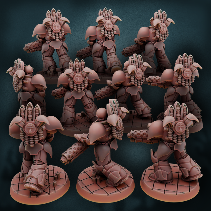 3D Printable Brimstone Pyrecasters by Traktor Miniatures