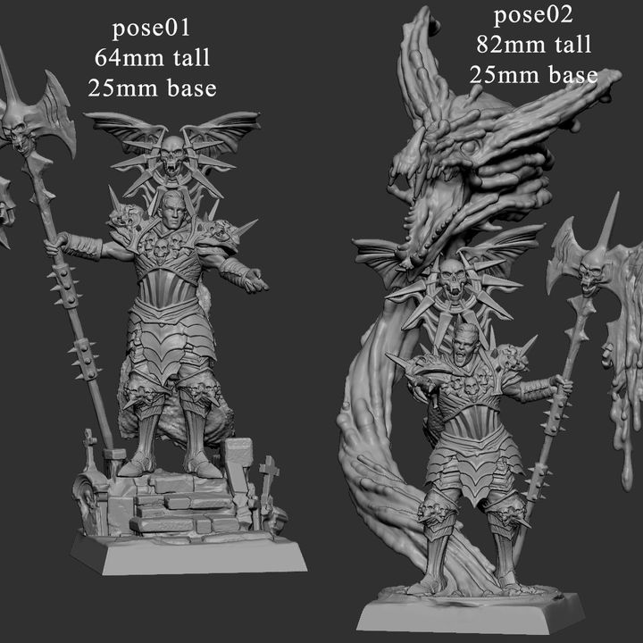 3D Printable Lord of Vitae (pose 2 of 2) by Mini Monster Mayhem