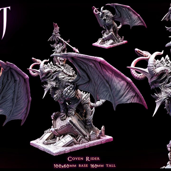 3D Printable Coven Rider (Rider optional) (Pose 2 of 2) by Mini Monster ...