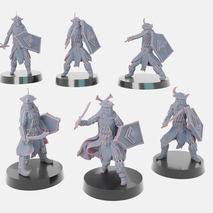 3D Printable Dor'Geshi Khan's Guard by Grey Company Miniatures