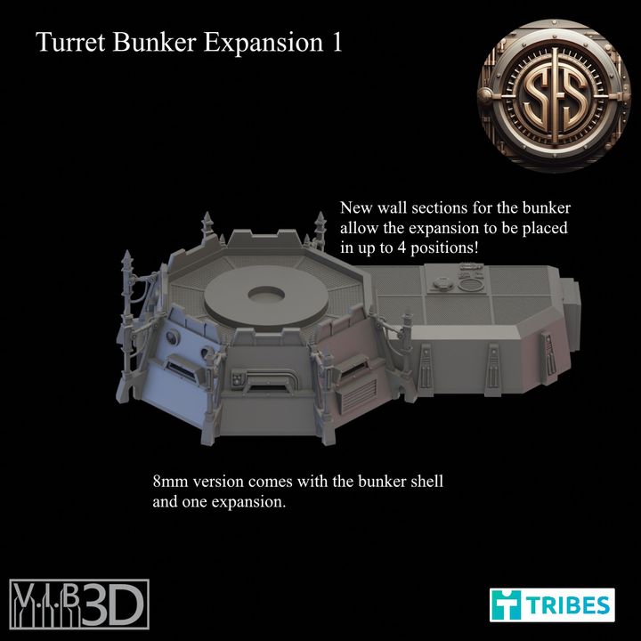 3D Printable Bunker Expansion 1 by Soul Forge Studio