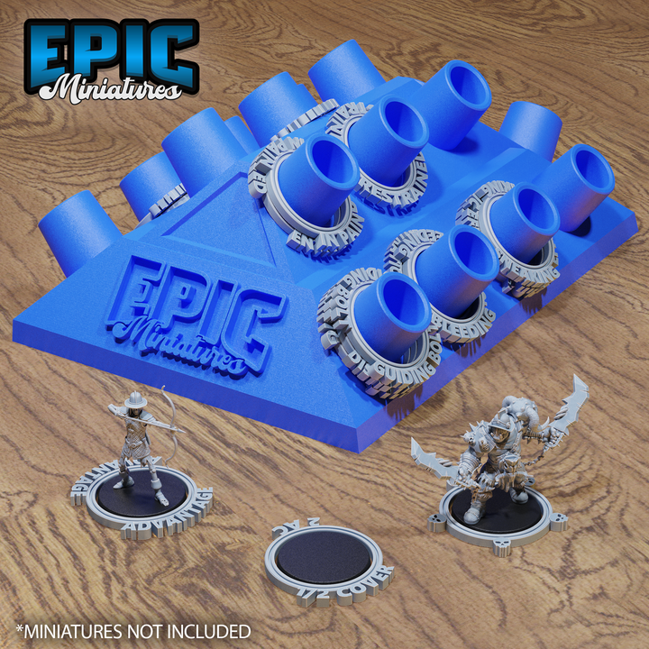 3D Printable Base-Rings Pack (269 Rings) & Ring Holder / Dungeon Master ...