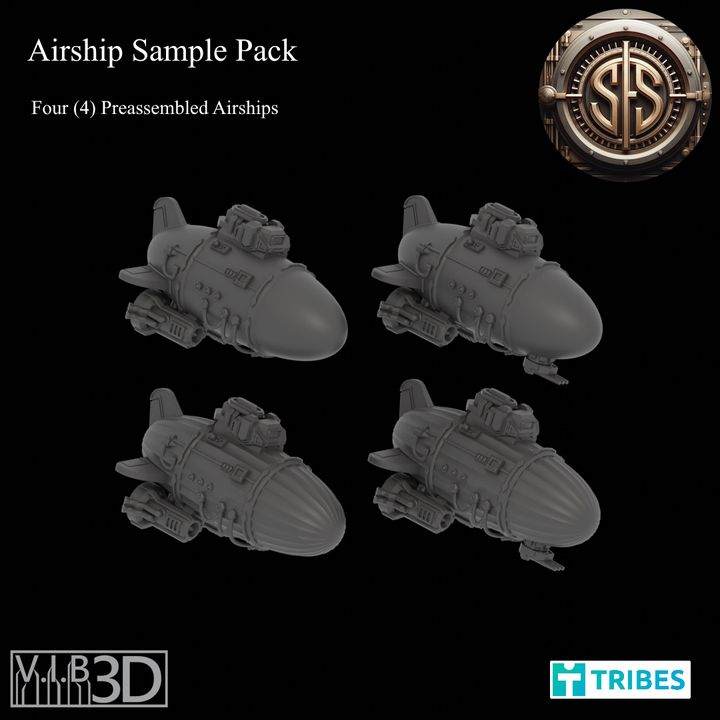 3D Printable Airship Cruiser Sample Pack by Soul Forge Studio